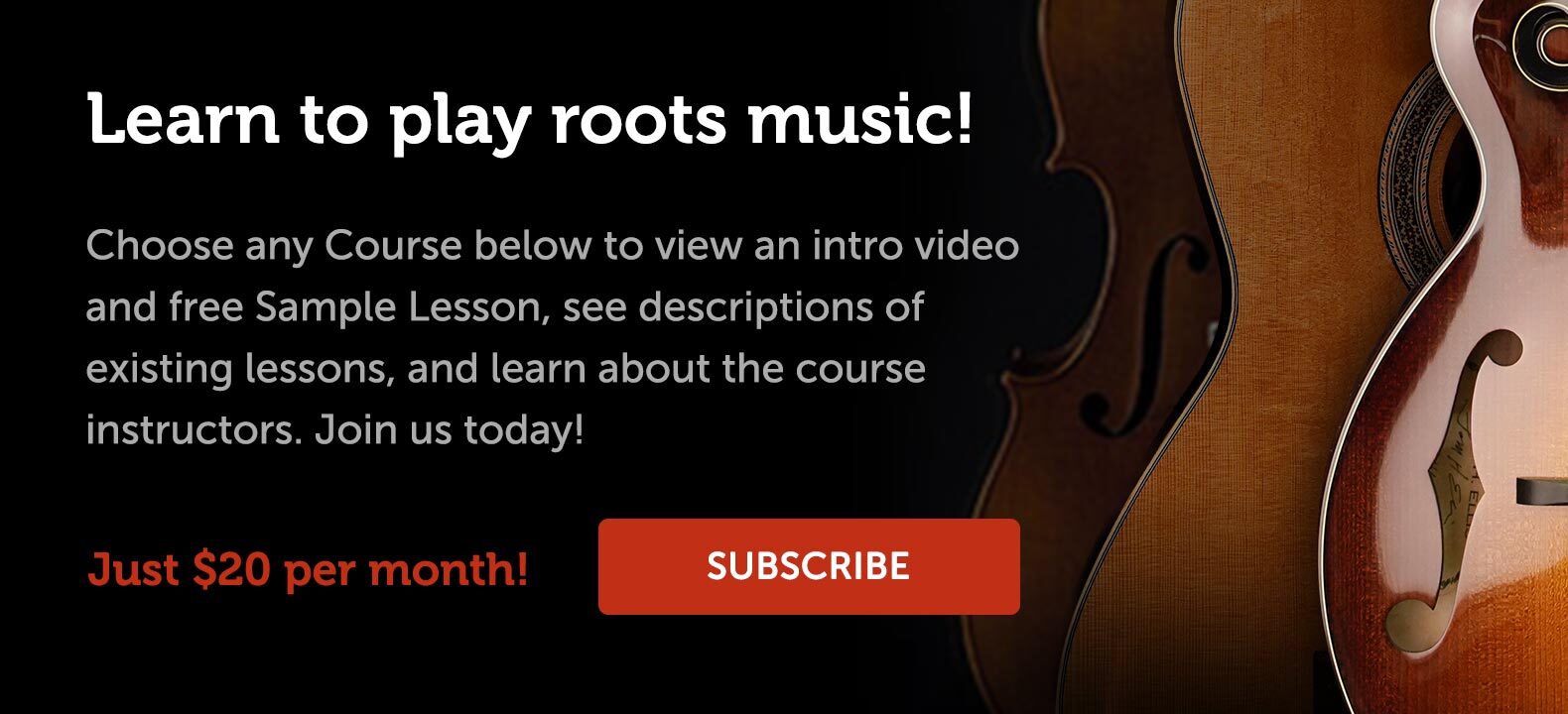Acoustic Instrument Lessons - Roots Music School | Peghead Nation